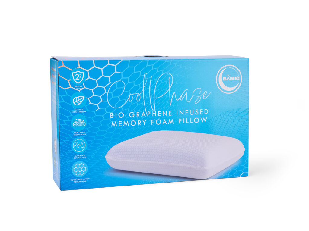 CoolPhase Bio Graphene Infused Memory Foam Pillow - Bambi